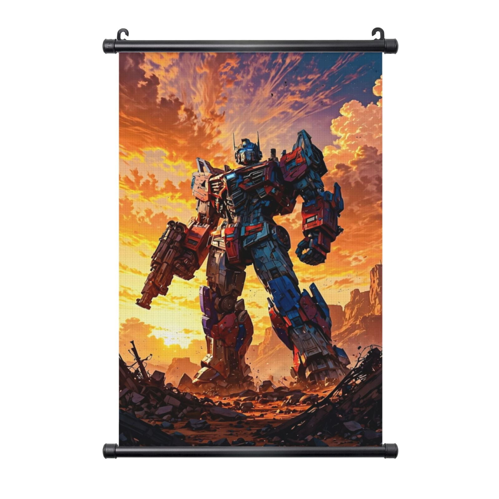 Transformers Poster Plastic Shaft Wall Hanging Banner Painting Canvas ...