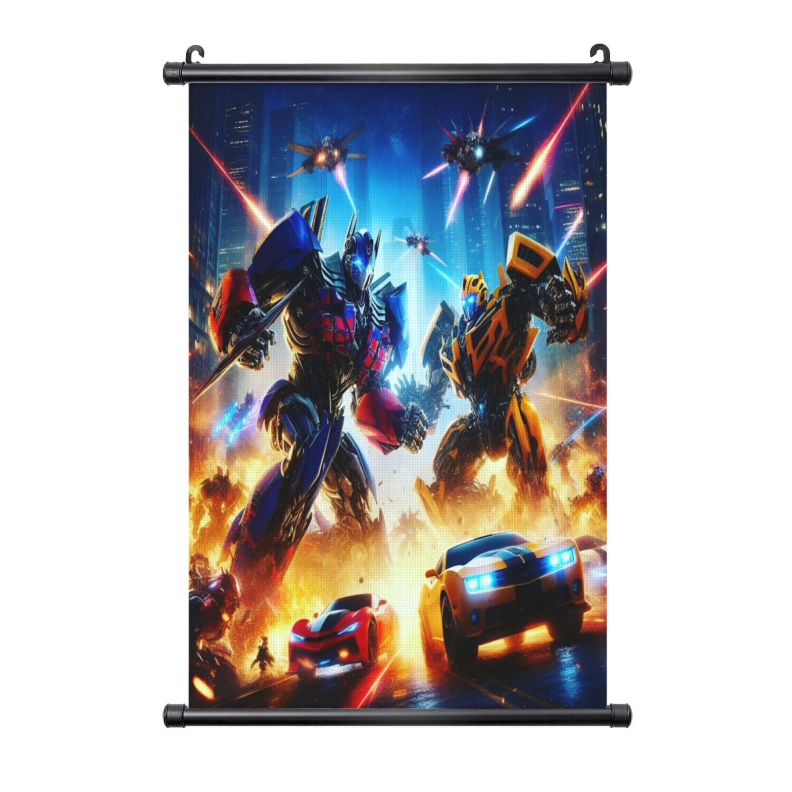 Transformers Poster Plastic Shaft Wall Hanging Banner Painting Canvas ...