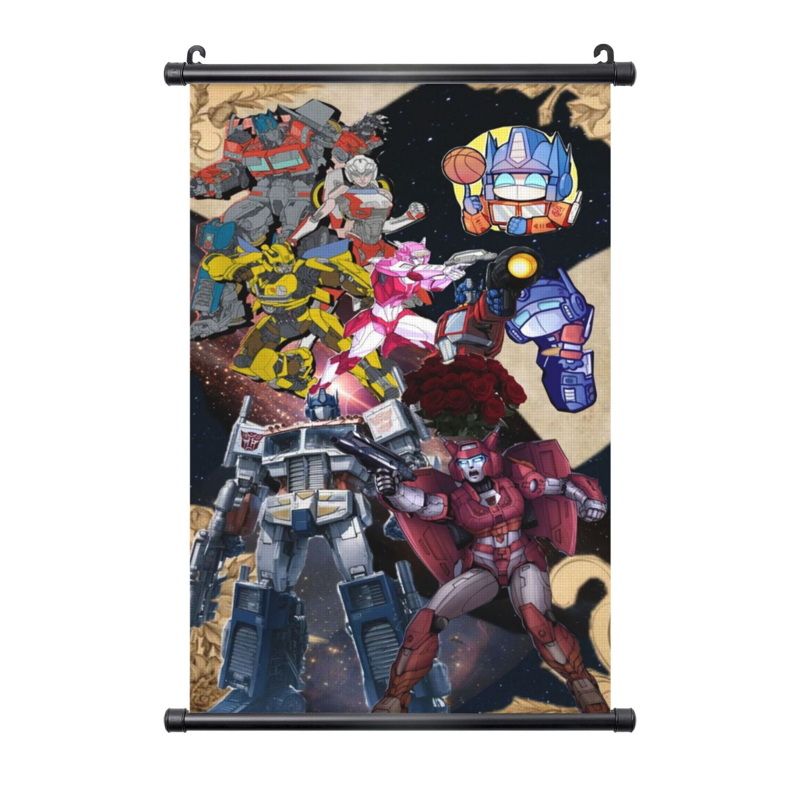 Transformers Poster Plastic Shaft Wall Hanging Banner Painting Canvas ...