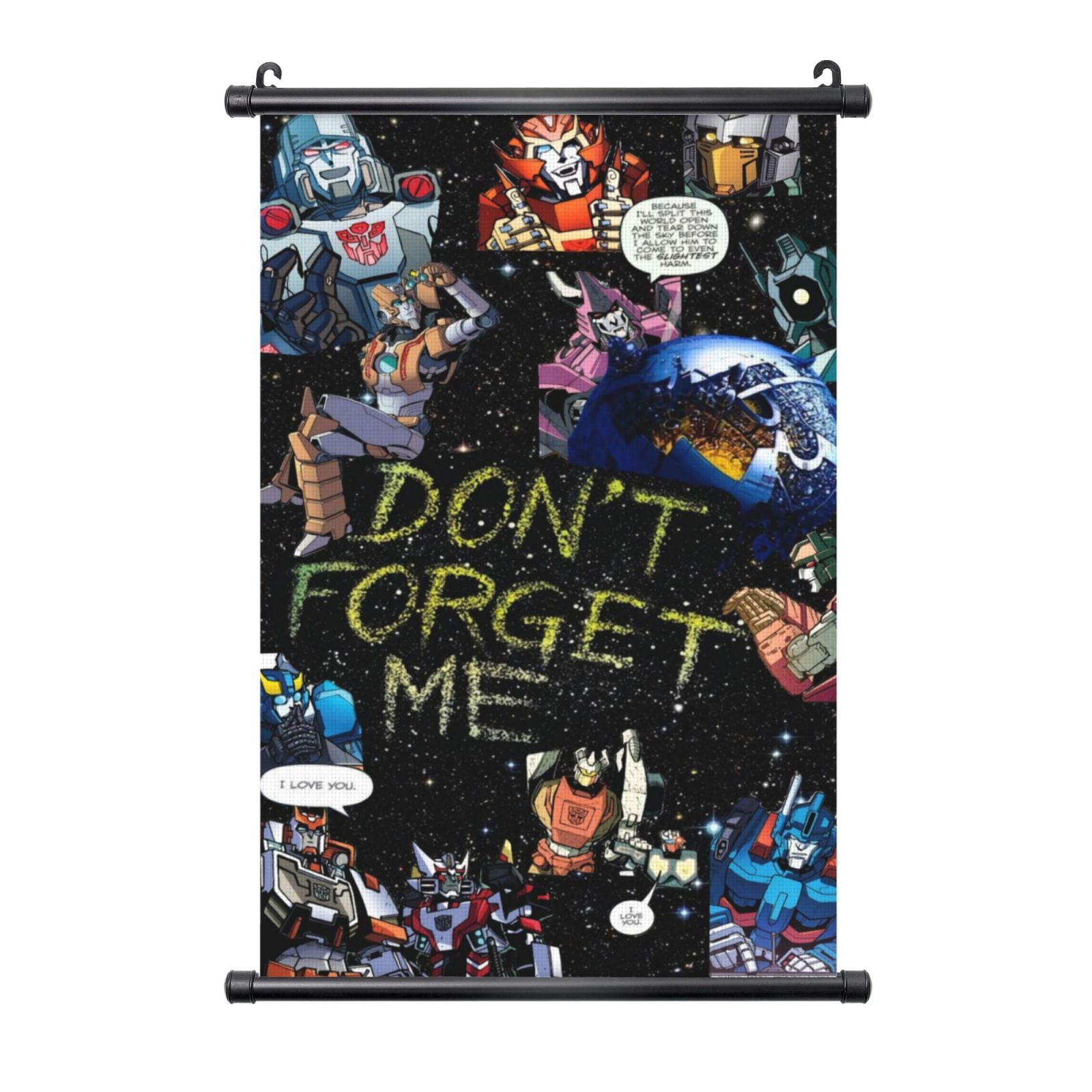 Transformers Poster Plastic Shaft Wall Hanging Banner Painting Canvas ...