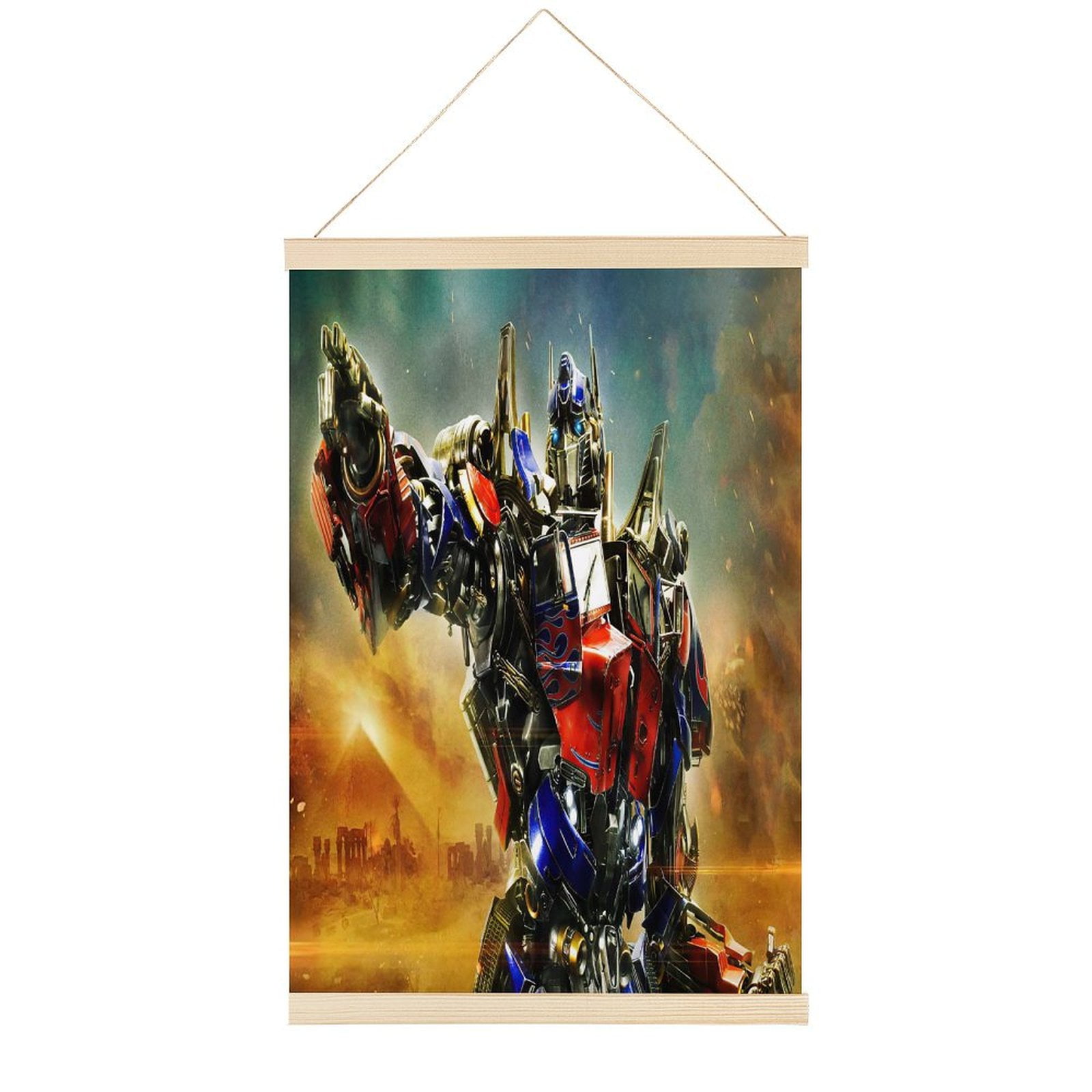 Transformers Poster Wall Fabric Decor Hanging Paintings Wood Frame ...