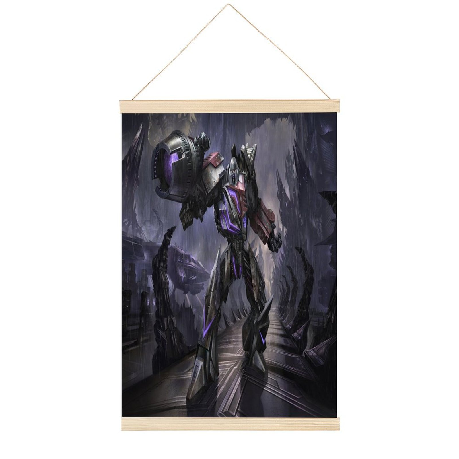 Transformers Poster Wall Fabric Decor Hanging Paintings Wood Frame ...