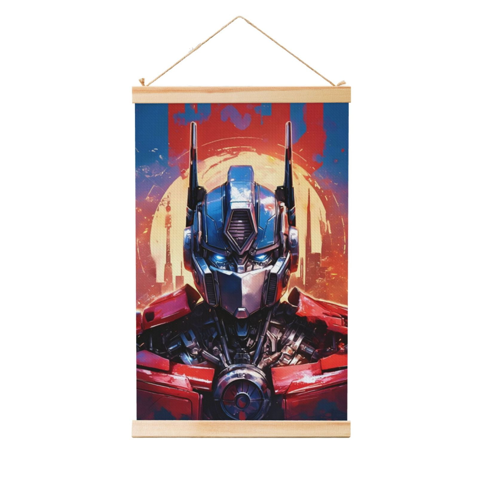 Transformers Posters For Room Wall Art Wooden Shaft Hanging Banner ...