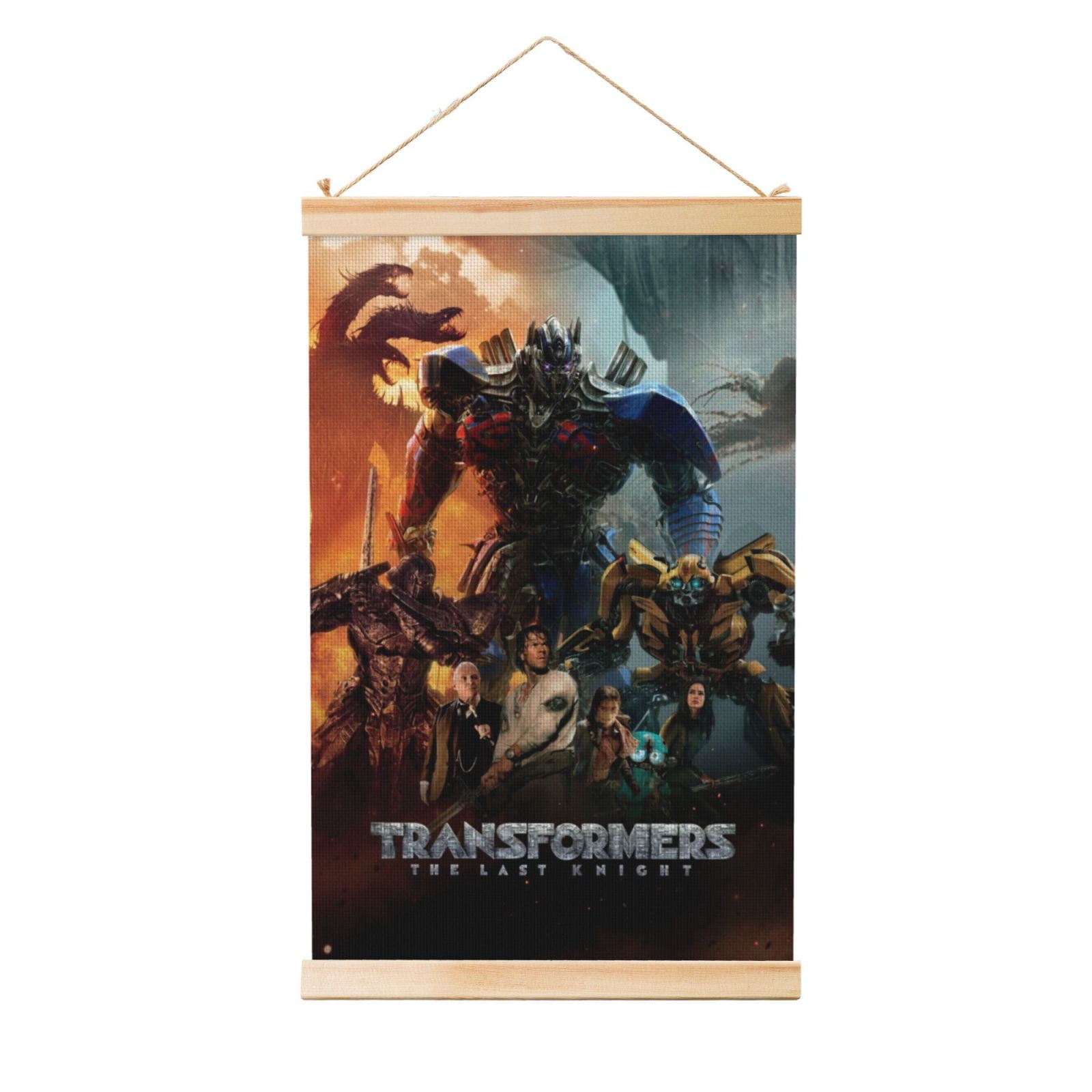Transformers Posters For Room Wall Art Wooden Shaft Hanging Banner ...