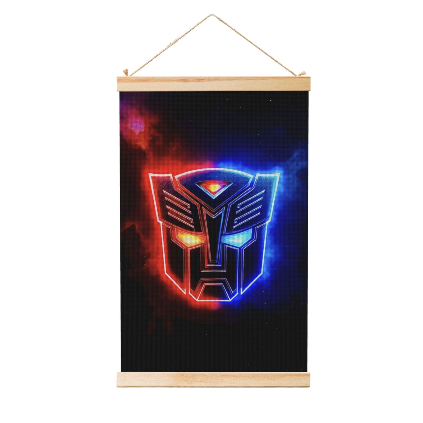 Transformers Posters For Room Wall Art Wooden Shaft Hanging Banner ...