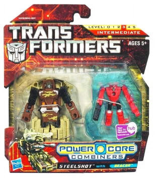 Transformers Power Core Combiners Steelshot with Beacon Action Figure ...