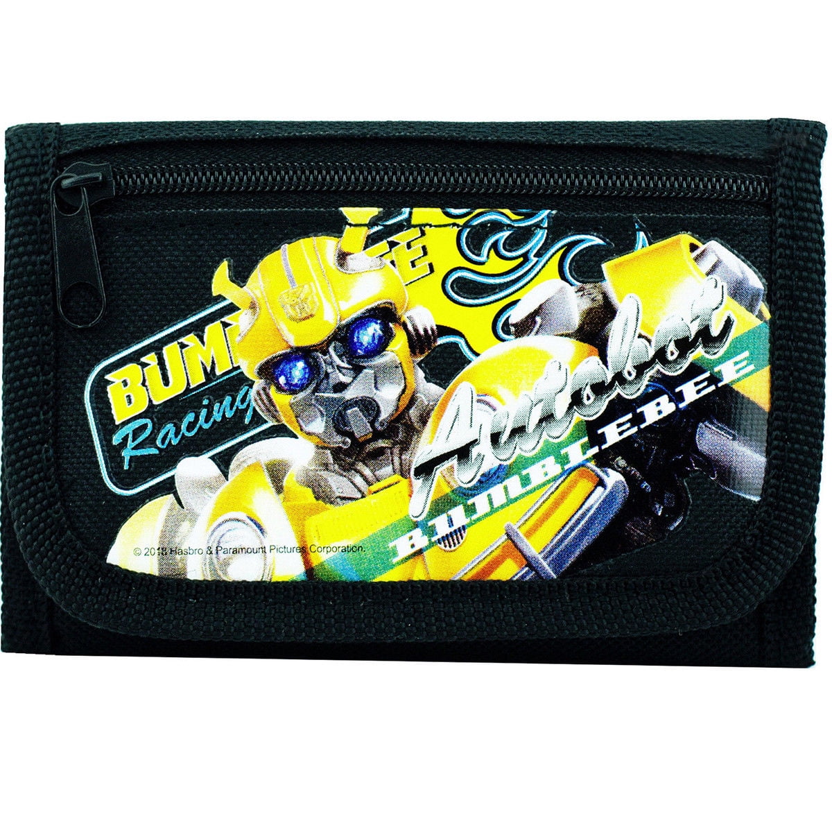 Transformers Prime Bumblebee Tri-Fold Canvas Wallet with Zipper ...