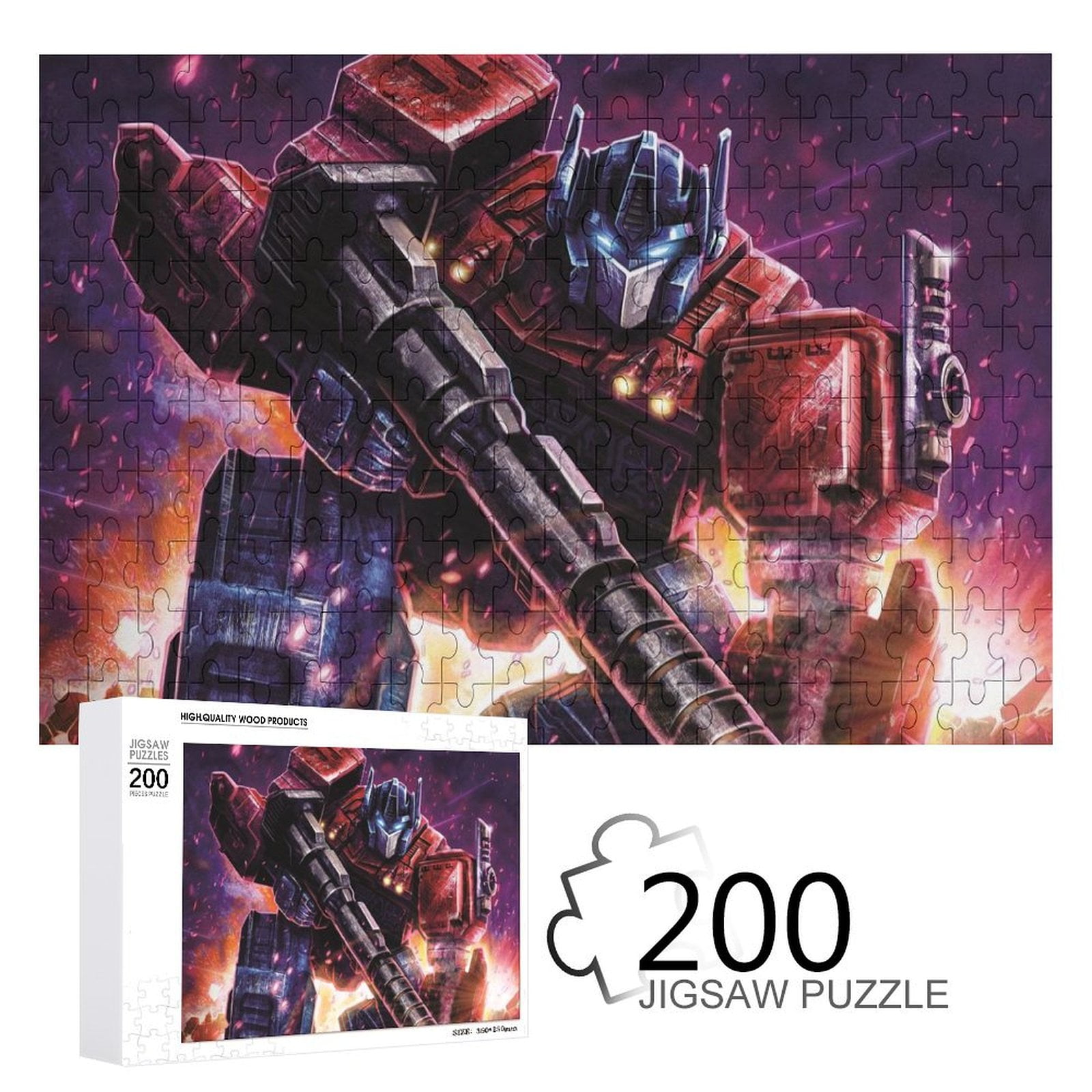 Transformers Puzzle For Adults & Kids - 200 PCS Jigsaw Puzzle - Walmart.com