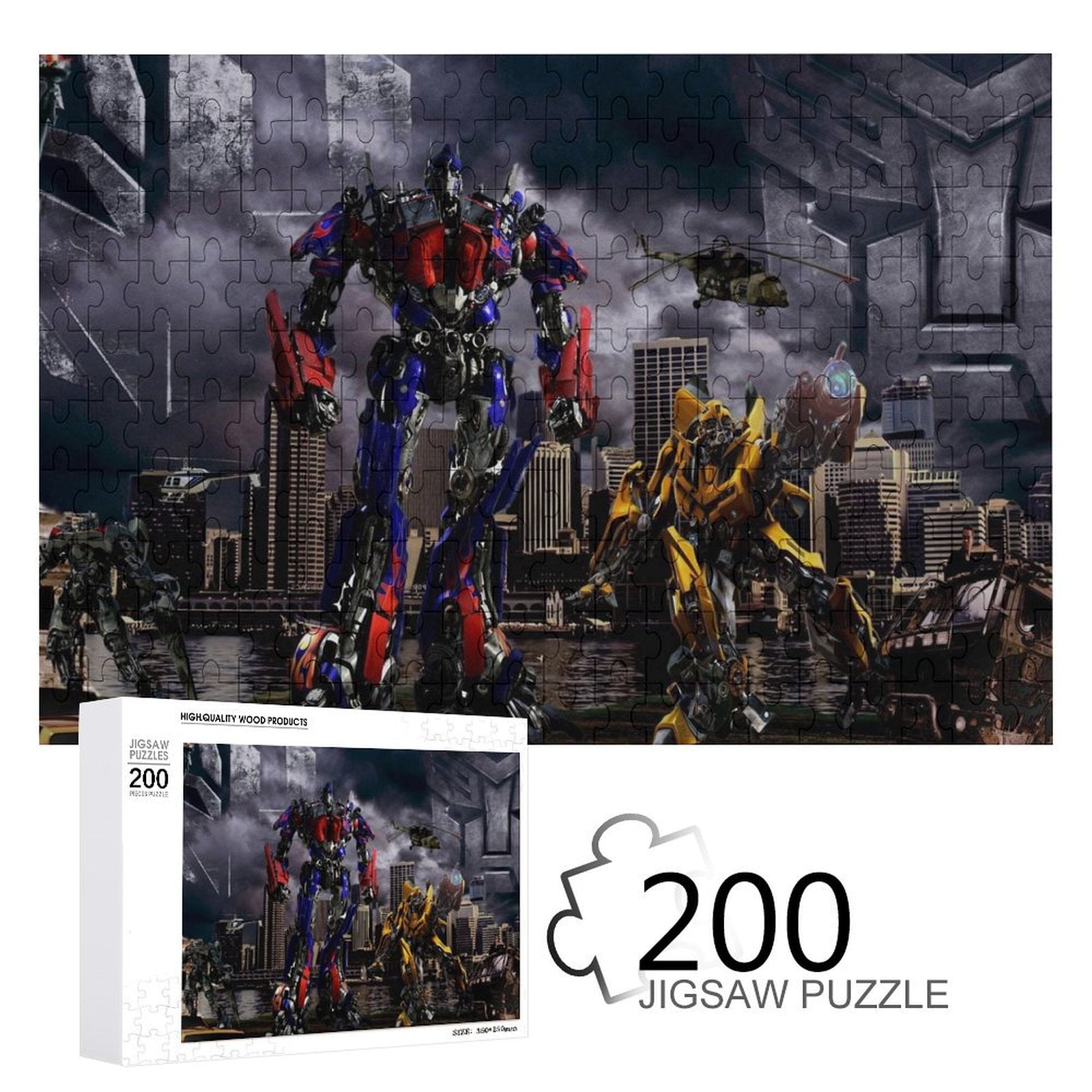 Transformers Puzzle For Adults & Kids - 200 PCS Jigsaw Puzzle - Walmart.com
