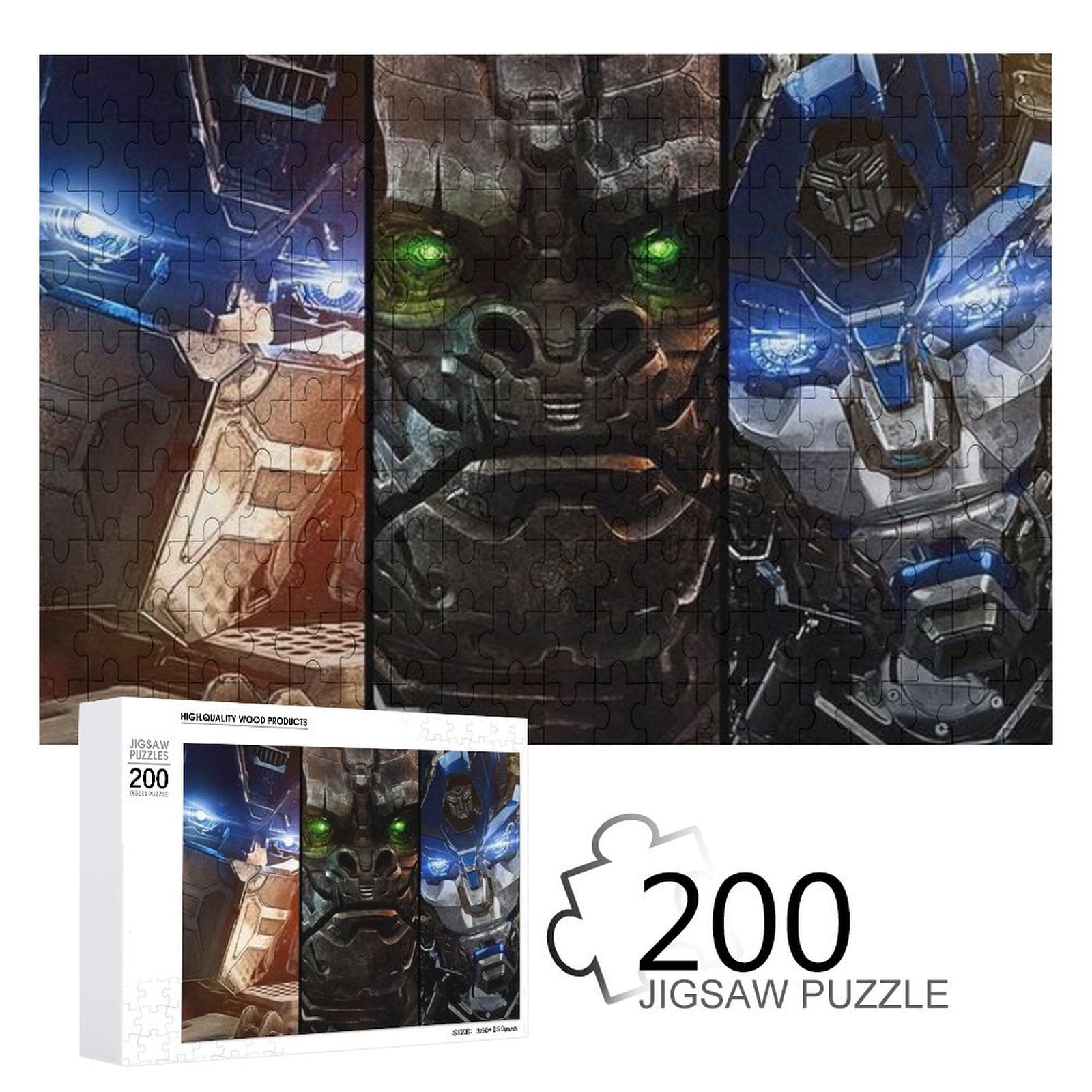 Transformers Puzzle For Adults & Kids - 200 PCS Jigsaw Puzzle - Walmart.com