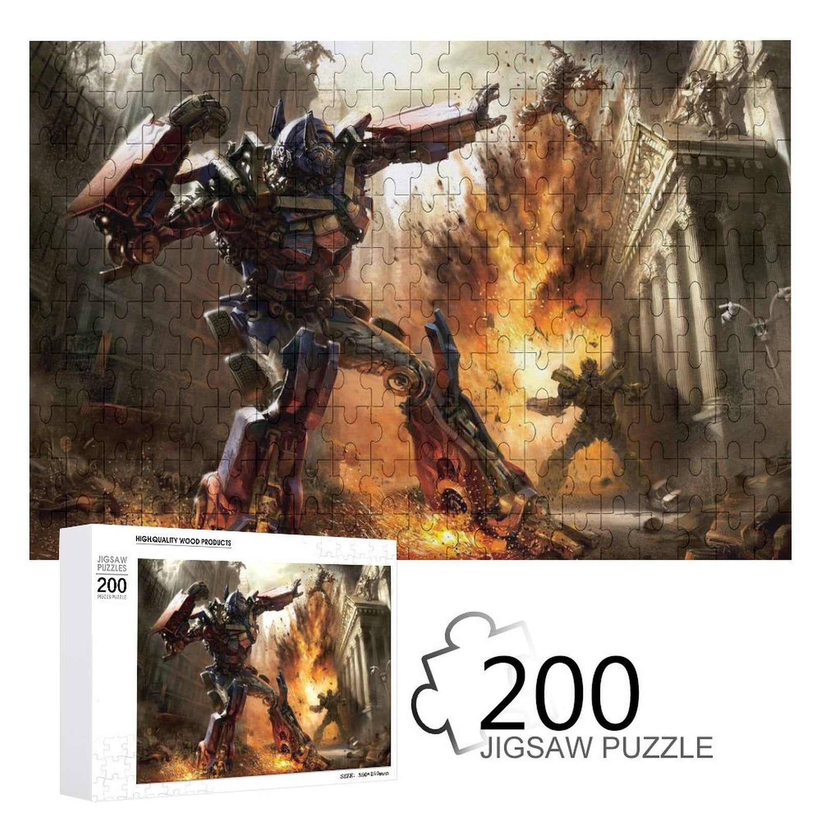 Transformers Puzzle For Adults & Kids - 200 PCS Jigsaw Puzzle - Walmart.com