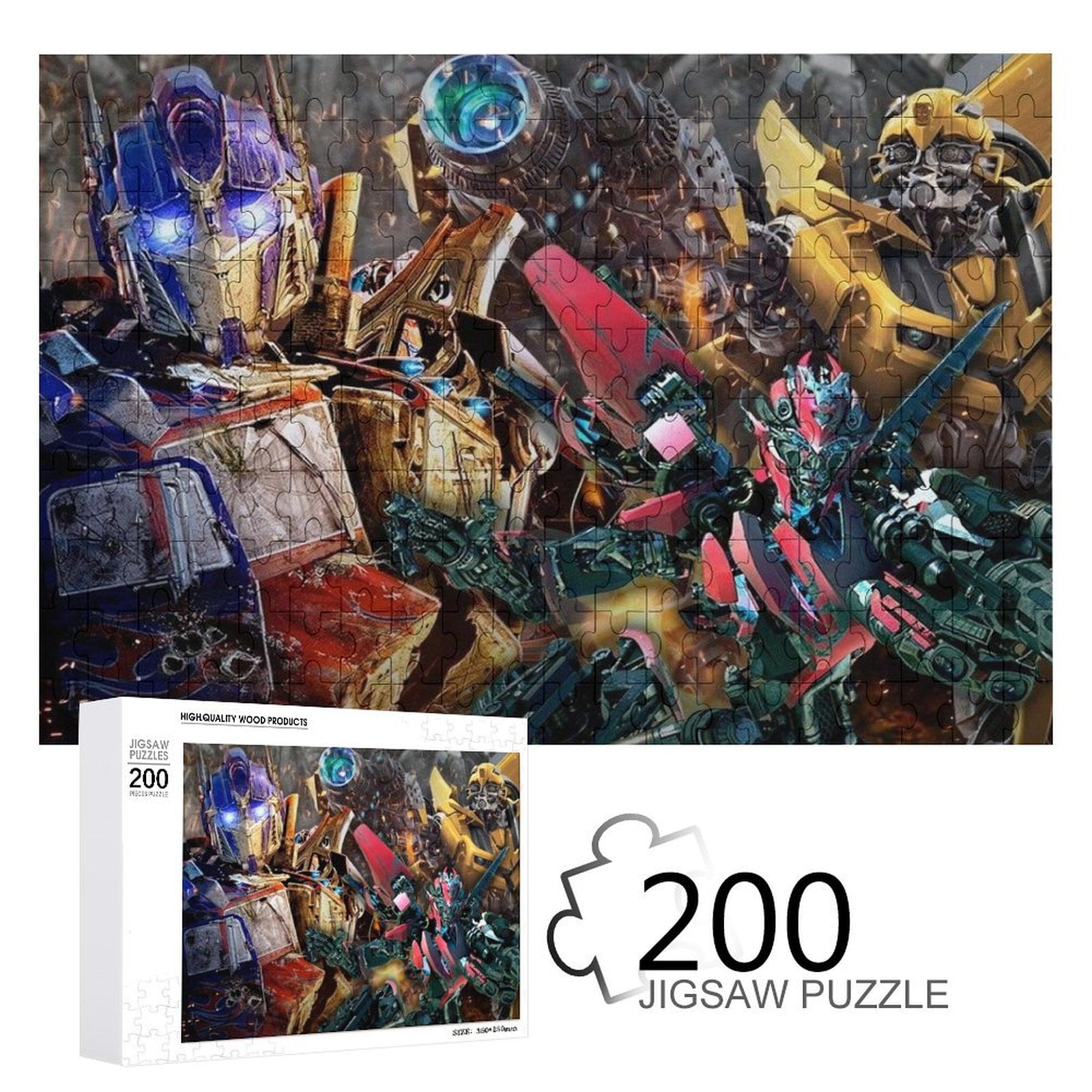 Transformers Puzzle For Adults & Kids - 200 PCS Jigsaw Puzzle - Walmart.com