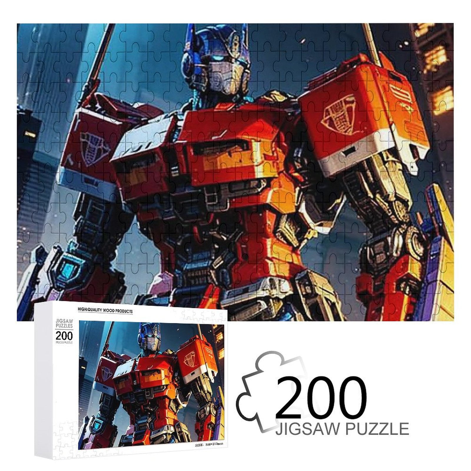 Transformers Puzzle For Adults & Kids - 200 PCS Jigsaw Puzzle - Walmart.com