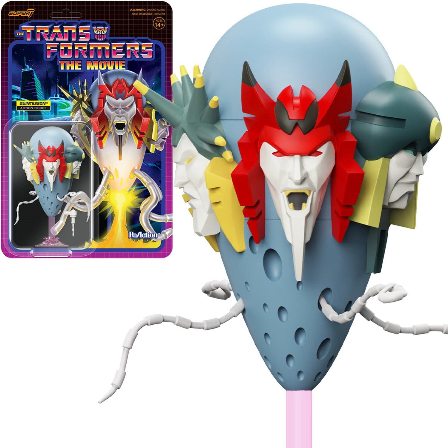 Transformers Quintesson 3 3/4-Inch ReAction Figure - Walmart.com