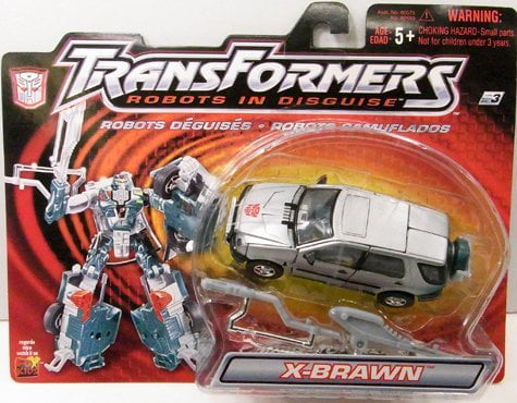 Transformers RID Robots in Disguise X-BRAWN (Silver) Autobot Action ...