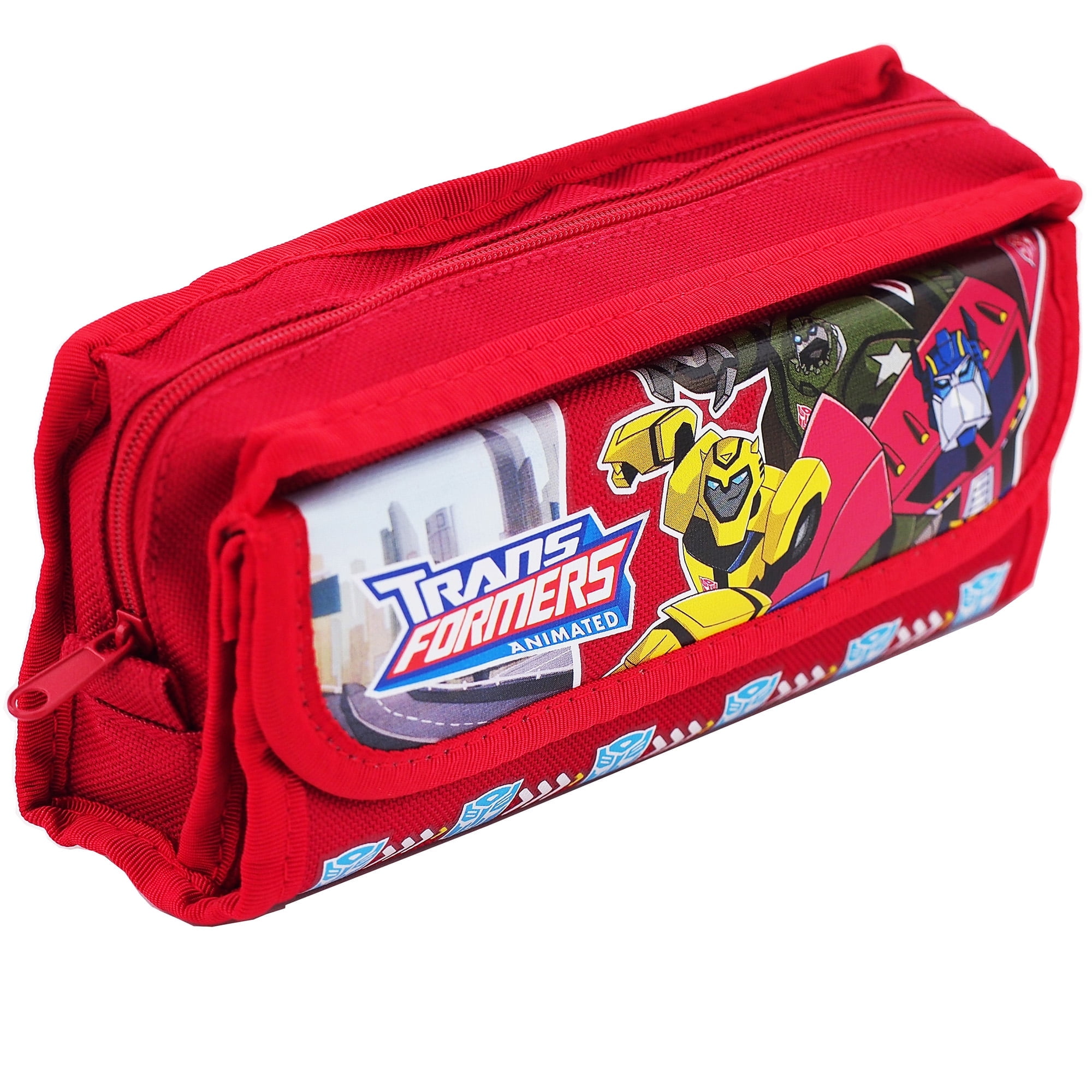 Transformers Red Double Zippers Pencil Case - Walmart.com