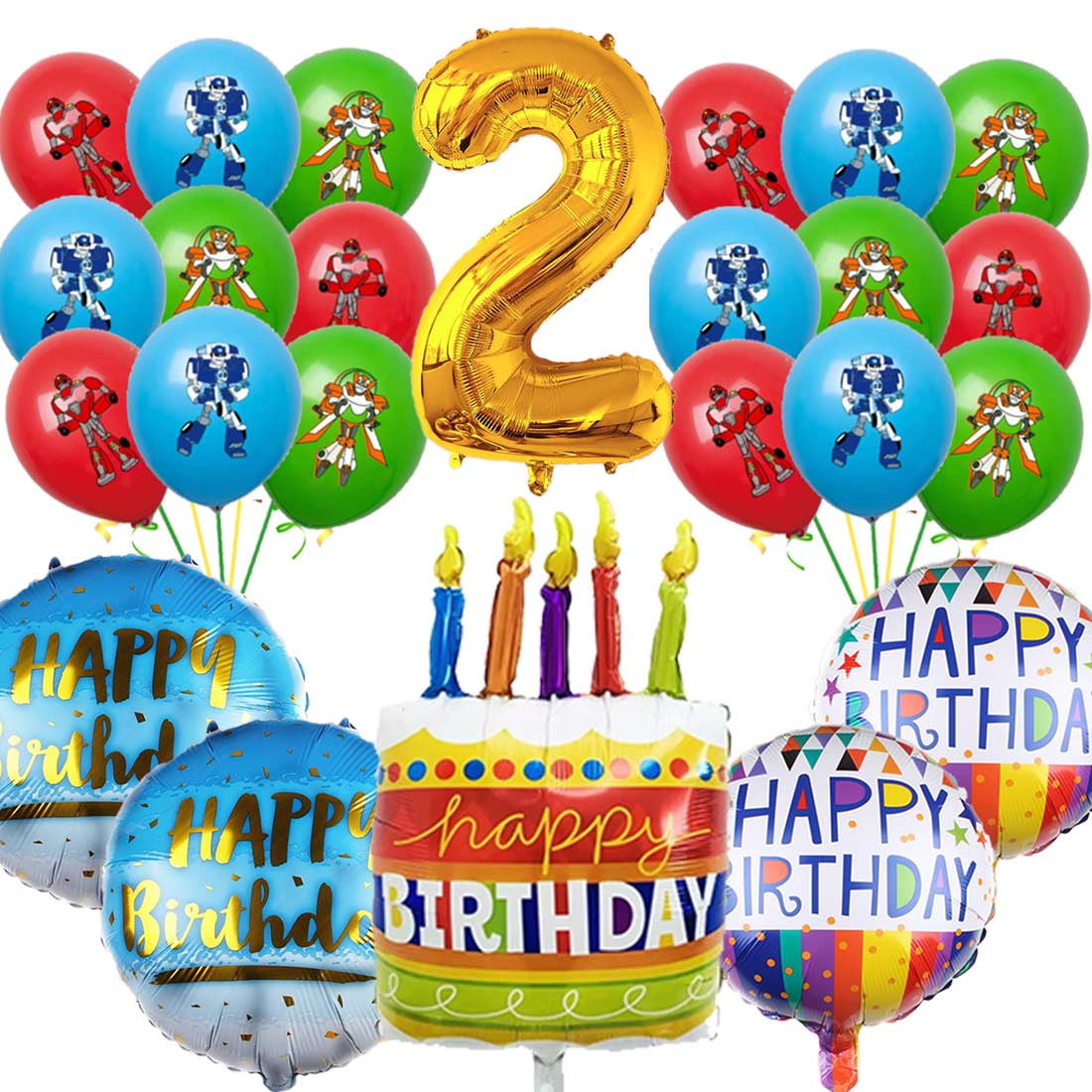 Transformers Rescue Bots Balloons Party Supplies 2nd Big Number ...