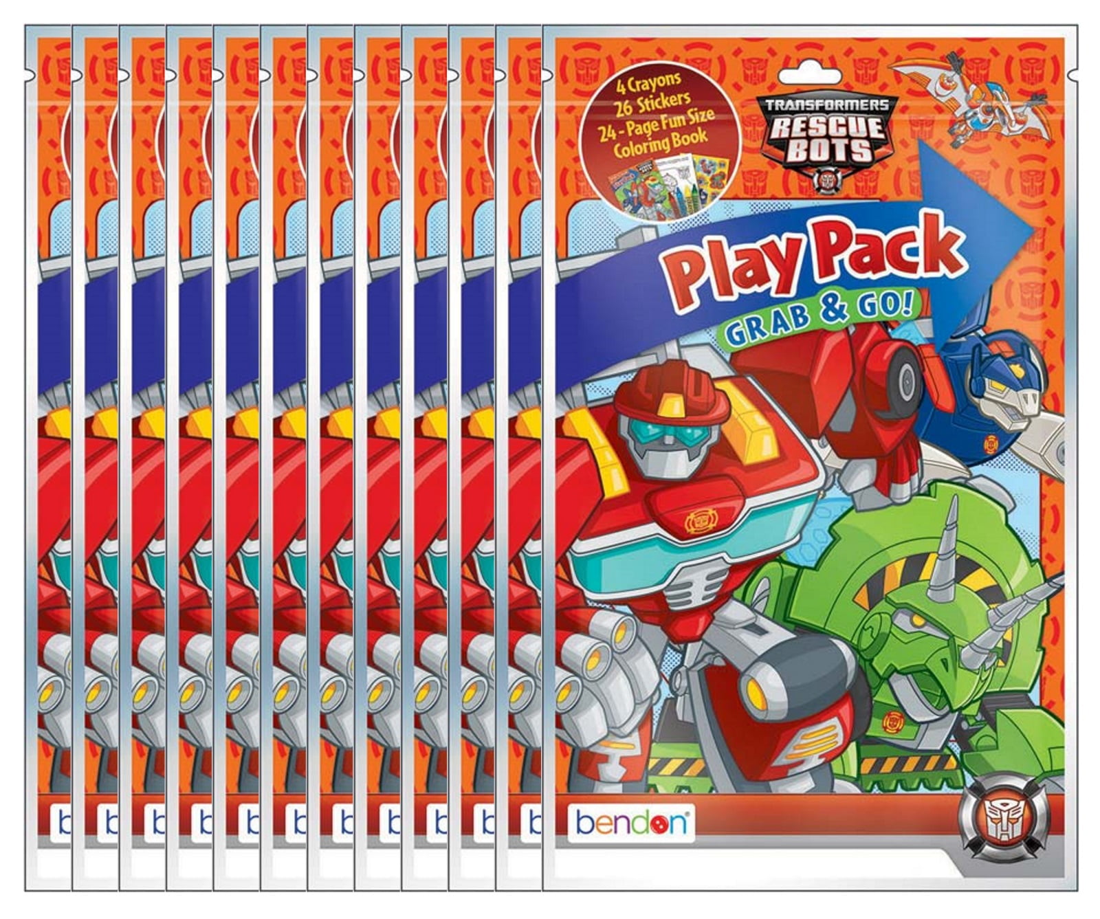 Transformers Rescue Bots Grab and Go Play Packs (Pack of 12) - Walmart.com