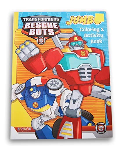 Pre-Owned Transformers Rescue Bots Jumbo Coloring & Activity Book ...