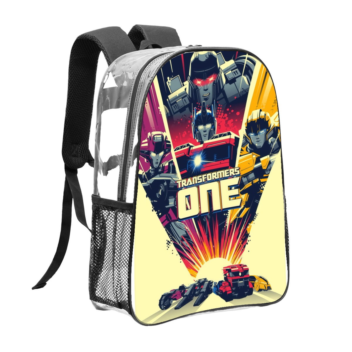 Transformers Rise Of Pattern Transparent Backpack Lightweight And ...