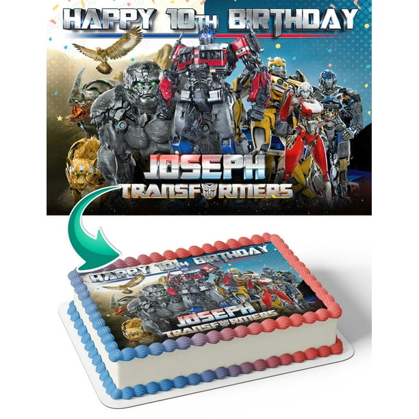 Transformers Rise Of The Beast 2023 Edible Image Cake Topper Photo ...