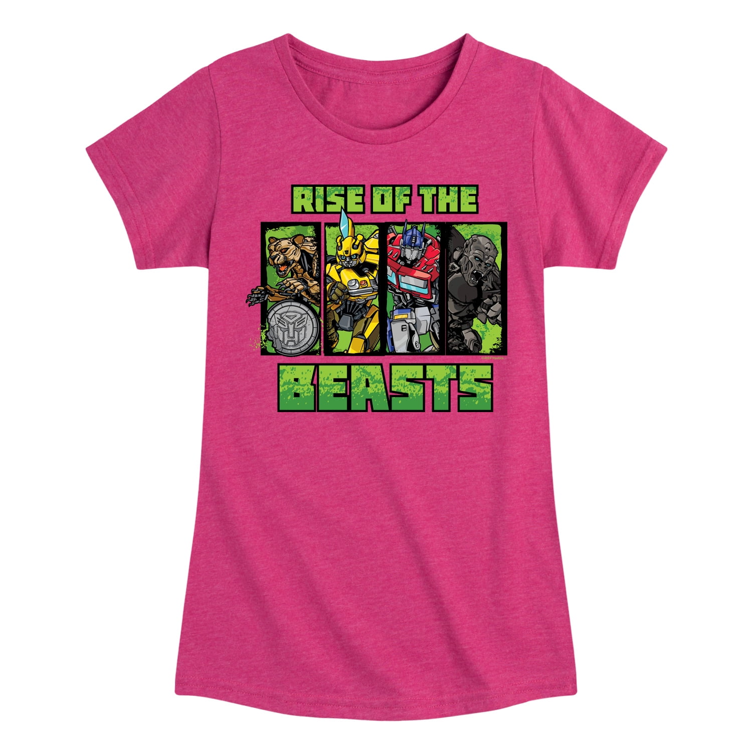 Transformers - Rise Of The Beasts - Girls Fitted Short Sleeve T-Shirt ...