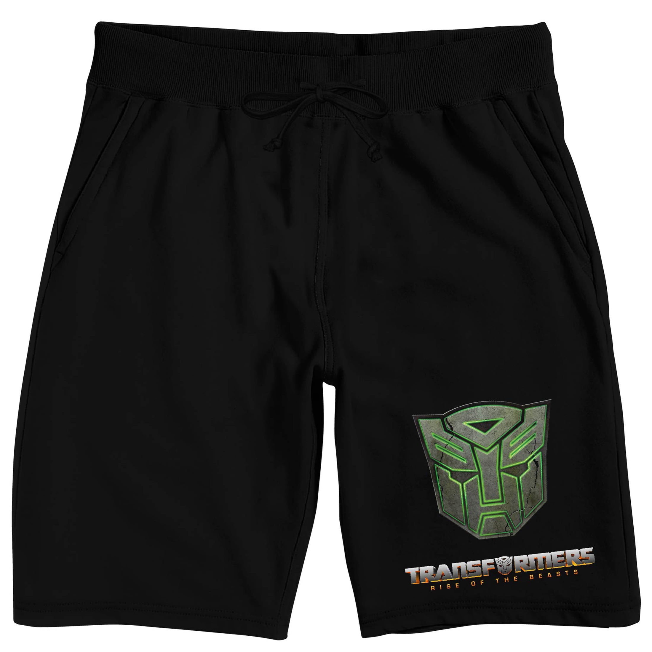 Transformers Rise Of The Beasts Logo Men's Black Sleep Pajama Shorts ...