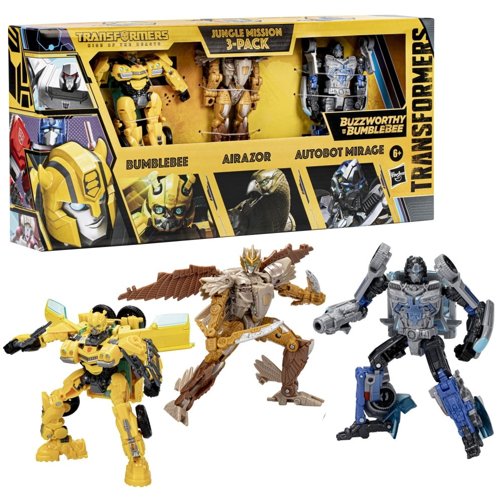 Transformers Rise of the Beasts Jungle Mission 3 Pack - Walmart.com