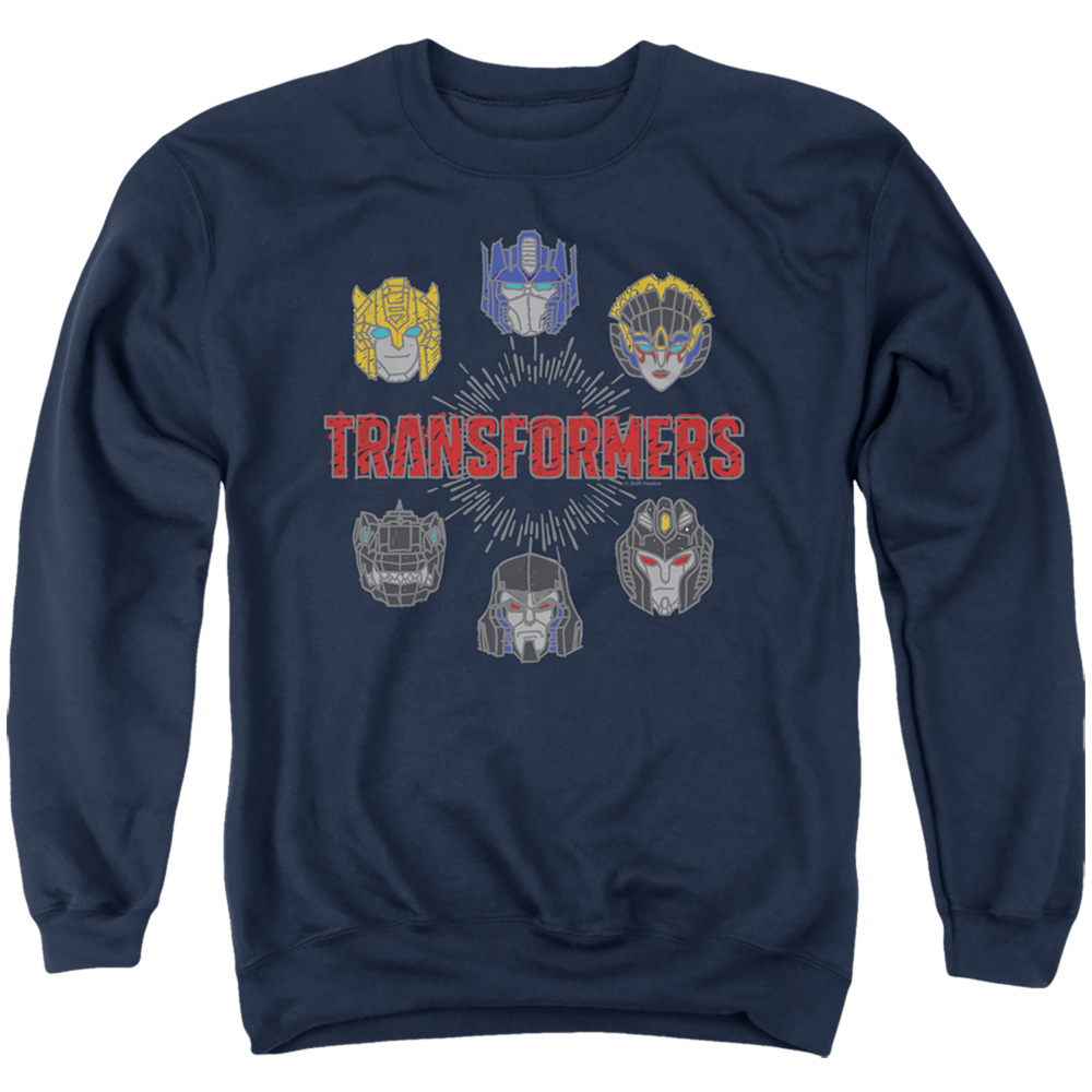 Transformers Robo Halo Adult Crewneck Sweatshirt Navy - Walmart.com
