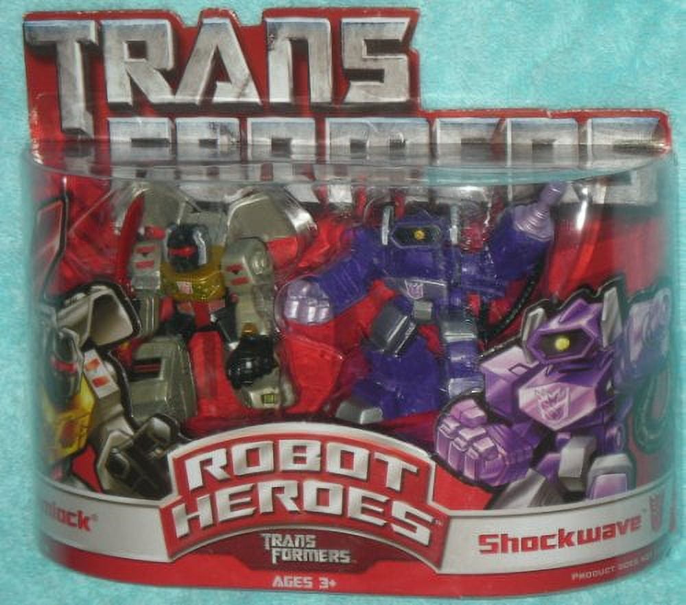 Transformers Robot Heroes Figure 2-Pack, Grimlock Vs. Shockwave ...
