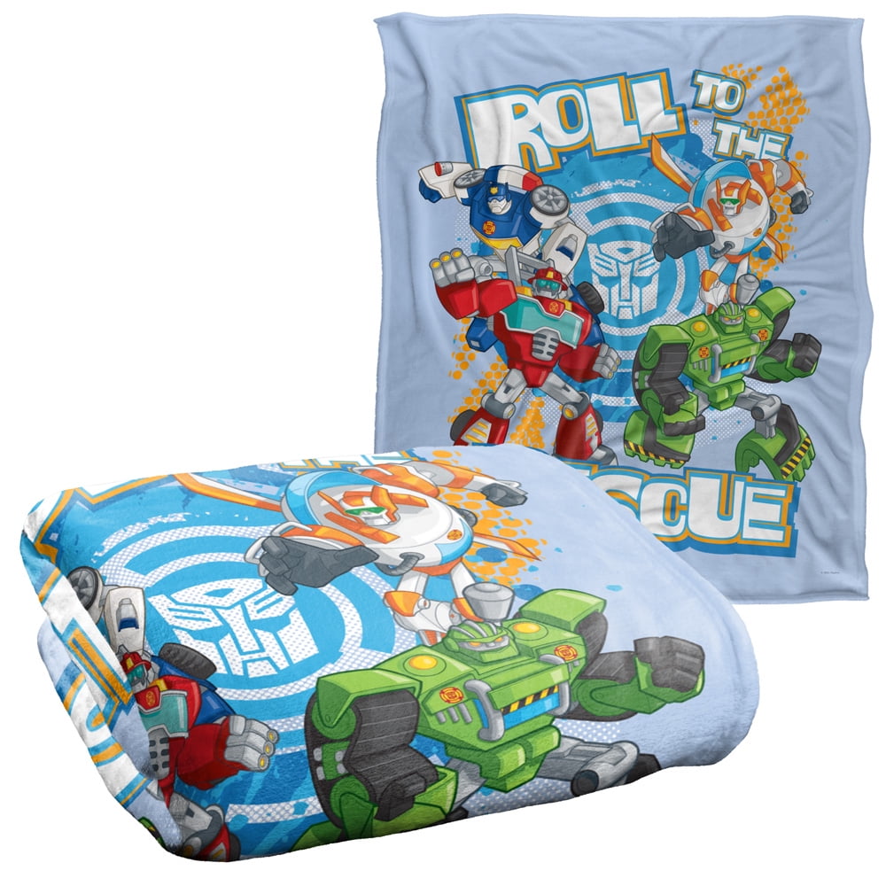 Transformers Roll to The Rescue Silky Touch Super Soft Throw Blanket 50 ...