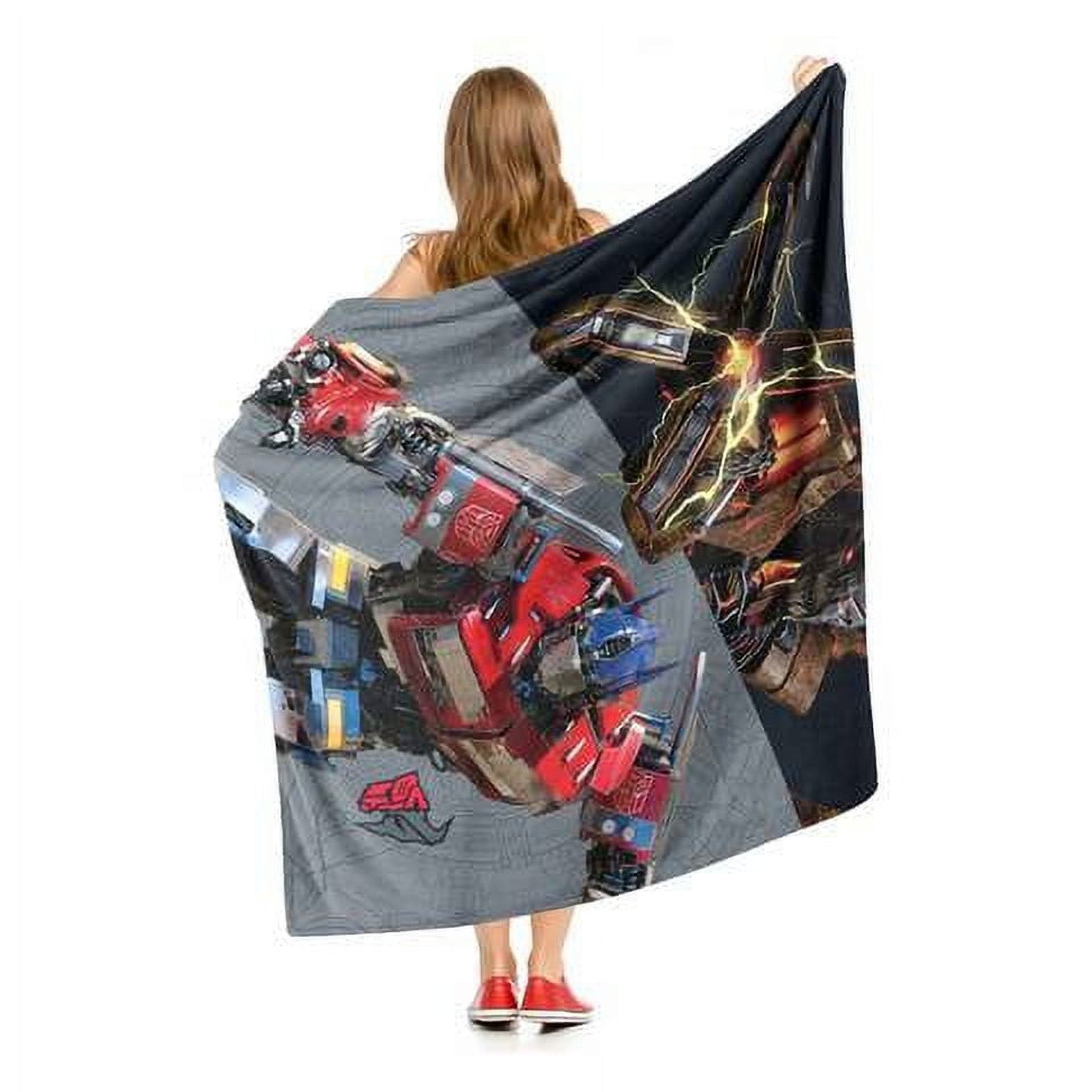 Transformers Scourge Versus Optimus Prime Hasbro Kids Silk Touch Throw ...