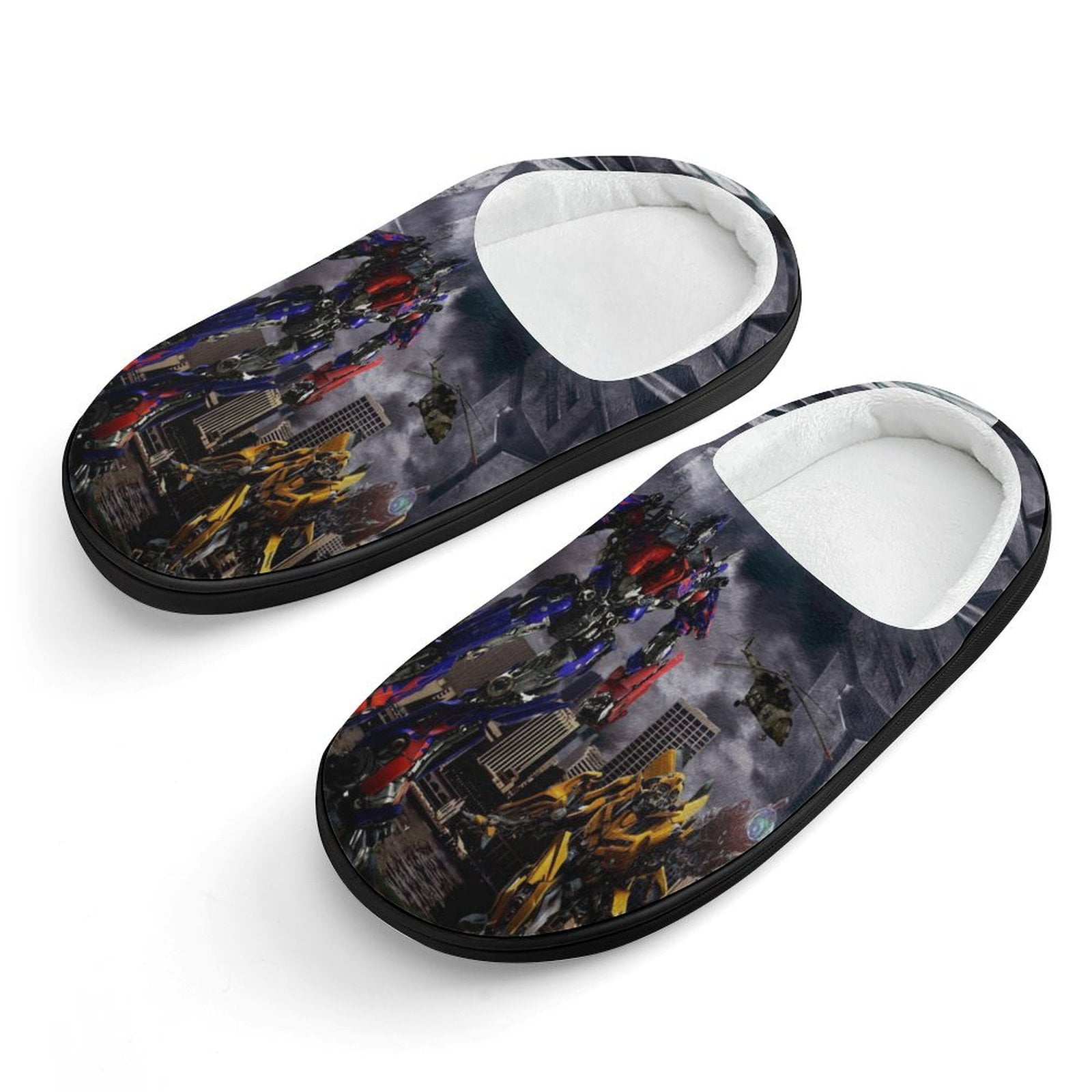 Transformers Slippers for Kids, Cute Soft Plush Anti-slip Fluffy Fuzzy ...