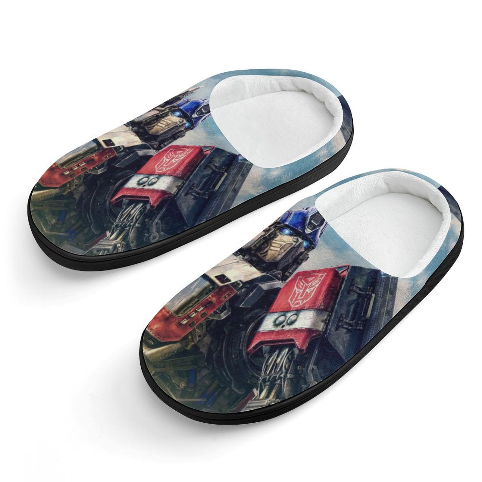 Transformers Slippers for Kids, Cute Soft Plush Anti-slip Fluffy Fuzzy ...