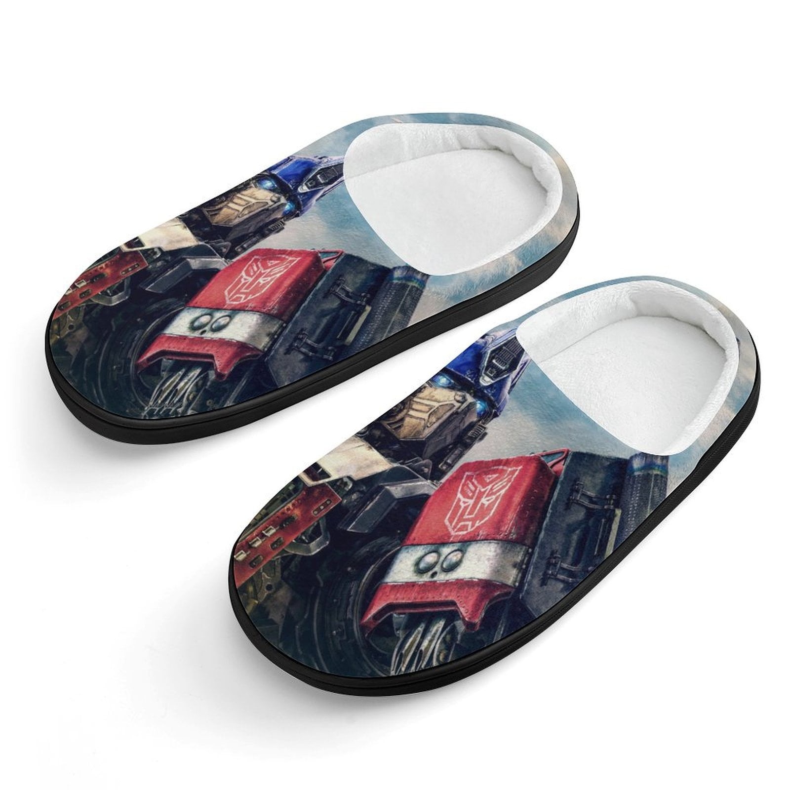 Transformers Slippers for Kids, Cute Soft Plush Anti-slip Fluffy Fuzzy ...