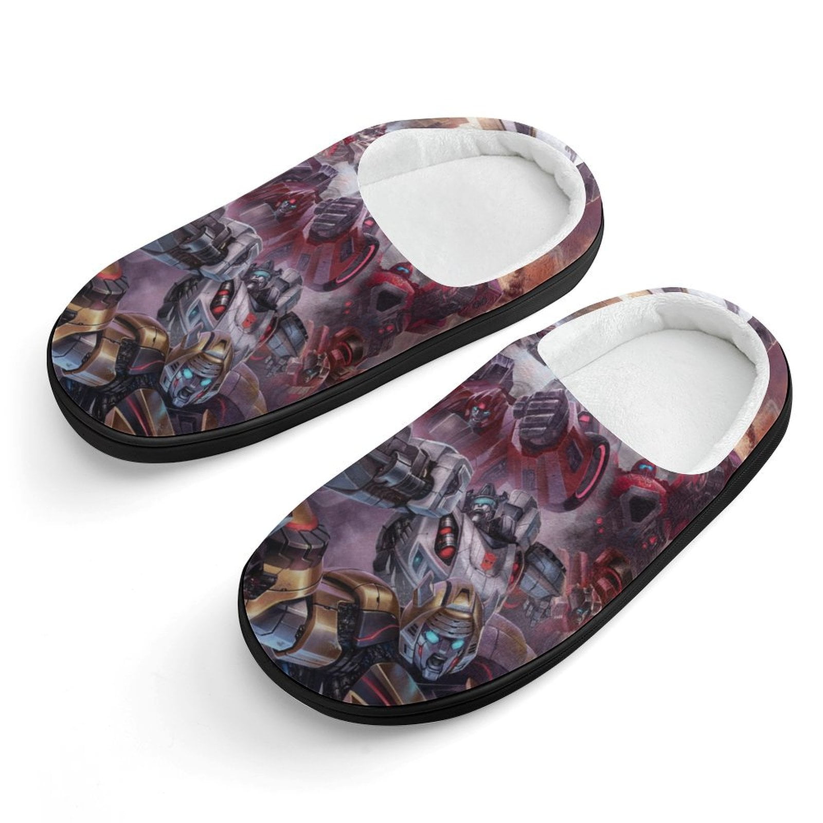 Transformers Slippers for Kids, Cute Soft Plush Anti-slip Fluffy Fuzzy ...