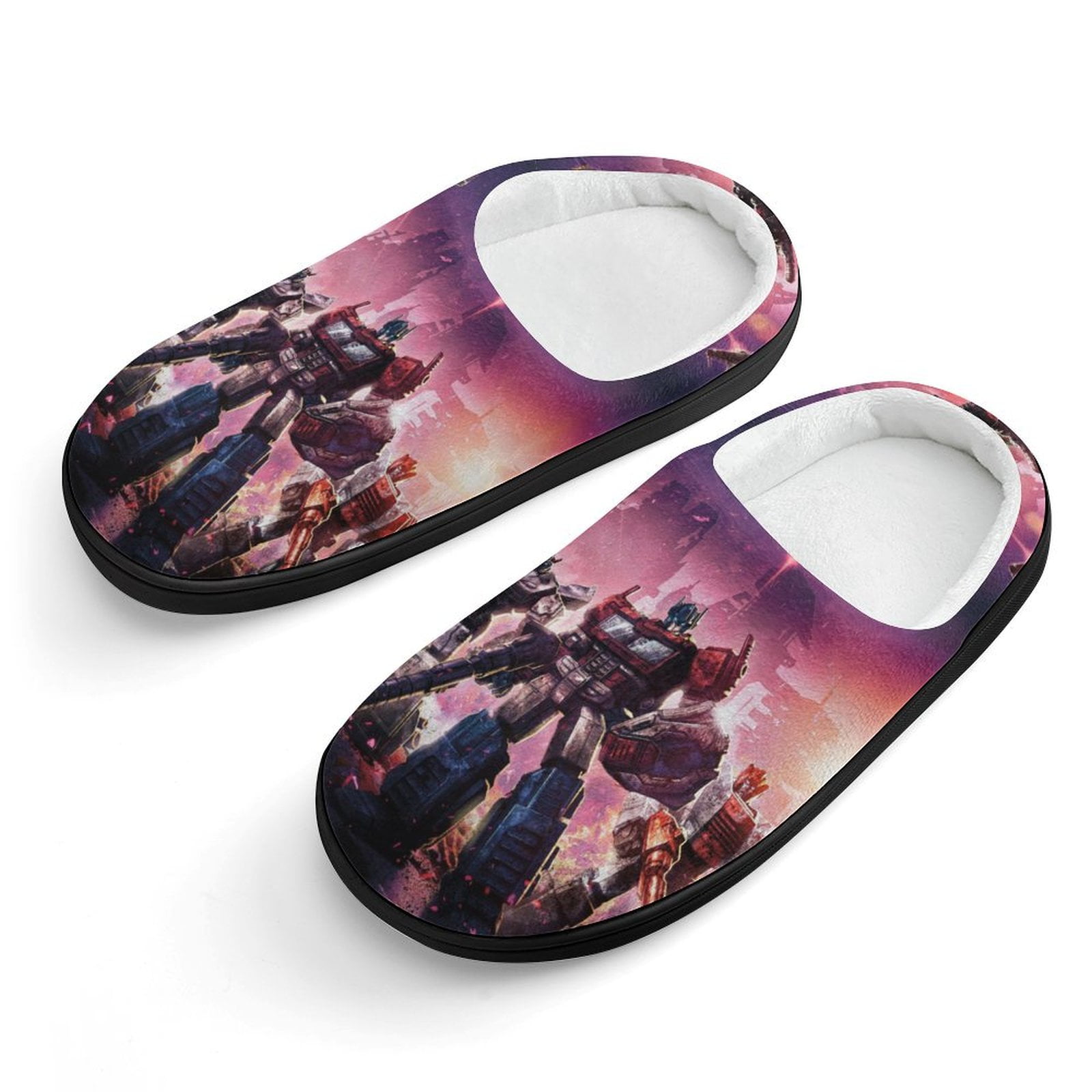 Transformers Slippers for Kids, Cute Soft Plush Anti-slip Fluffy Fuzzy ...