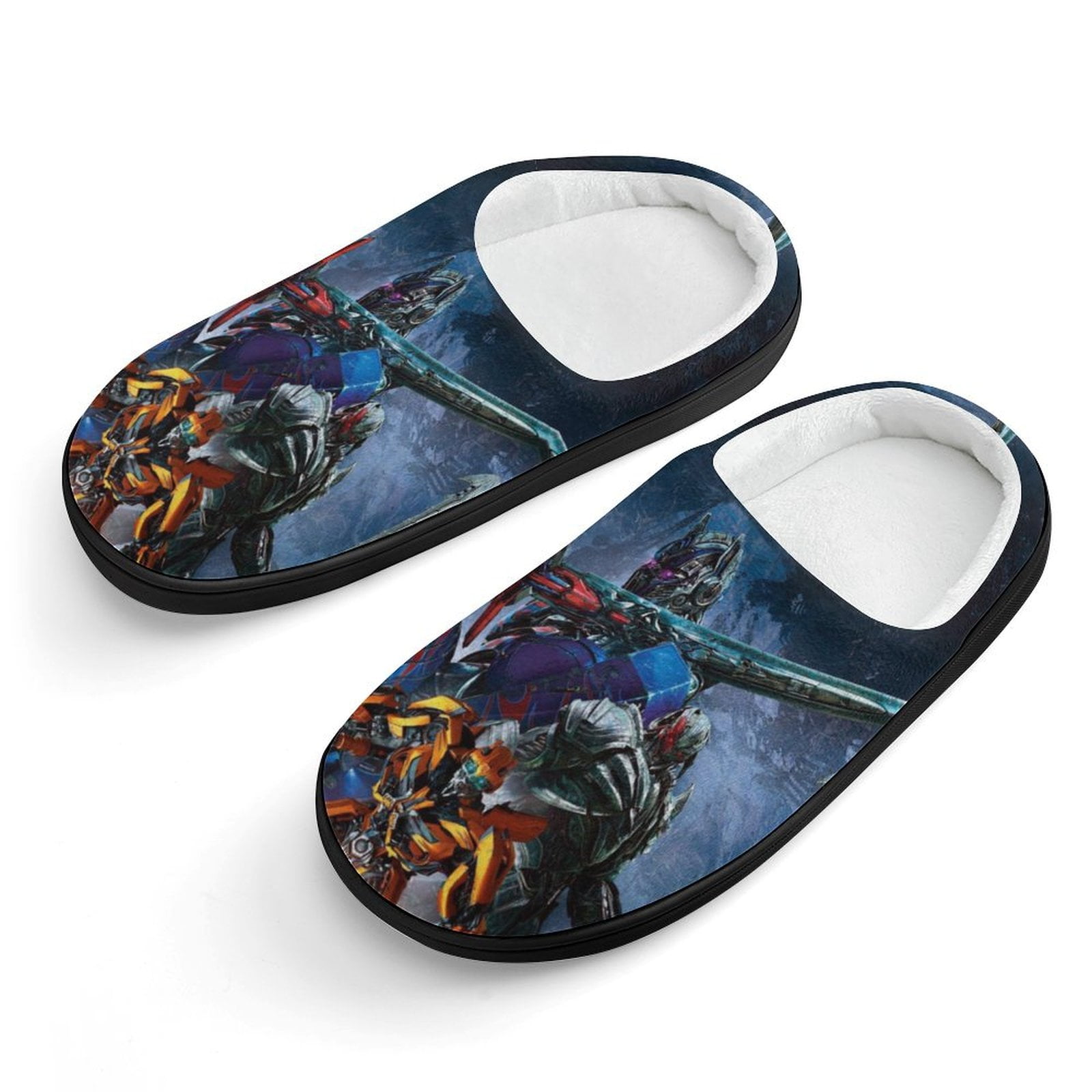Transformers Slippers for Kids, Cute Soft Plush Anti-slip Fluffy Fuzzy ...