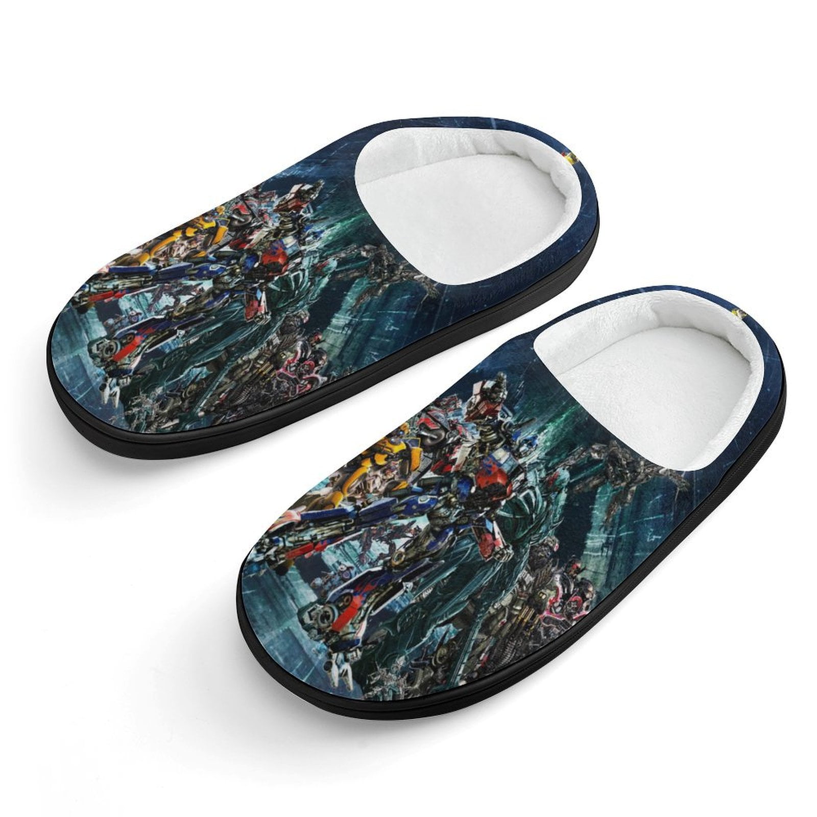 Transformers Slippers for Kids, Cute Soft Plush Anti-slip Fluffy Fuzzy ...