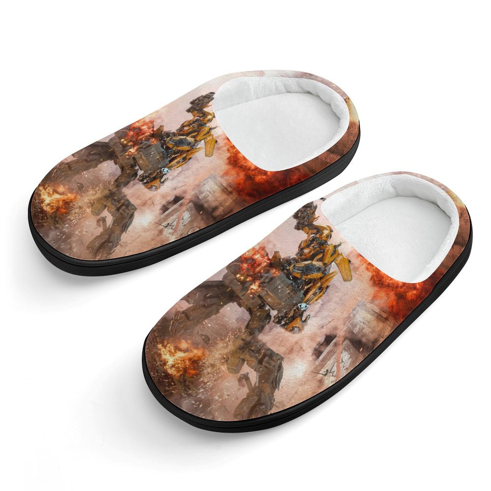 Transformers Slippers for Kids, Cute Soft Plush Anti-slip Fluffy Fuzzy ...