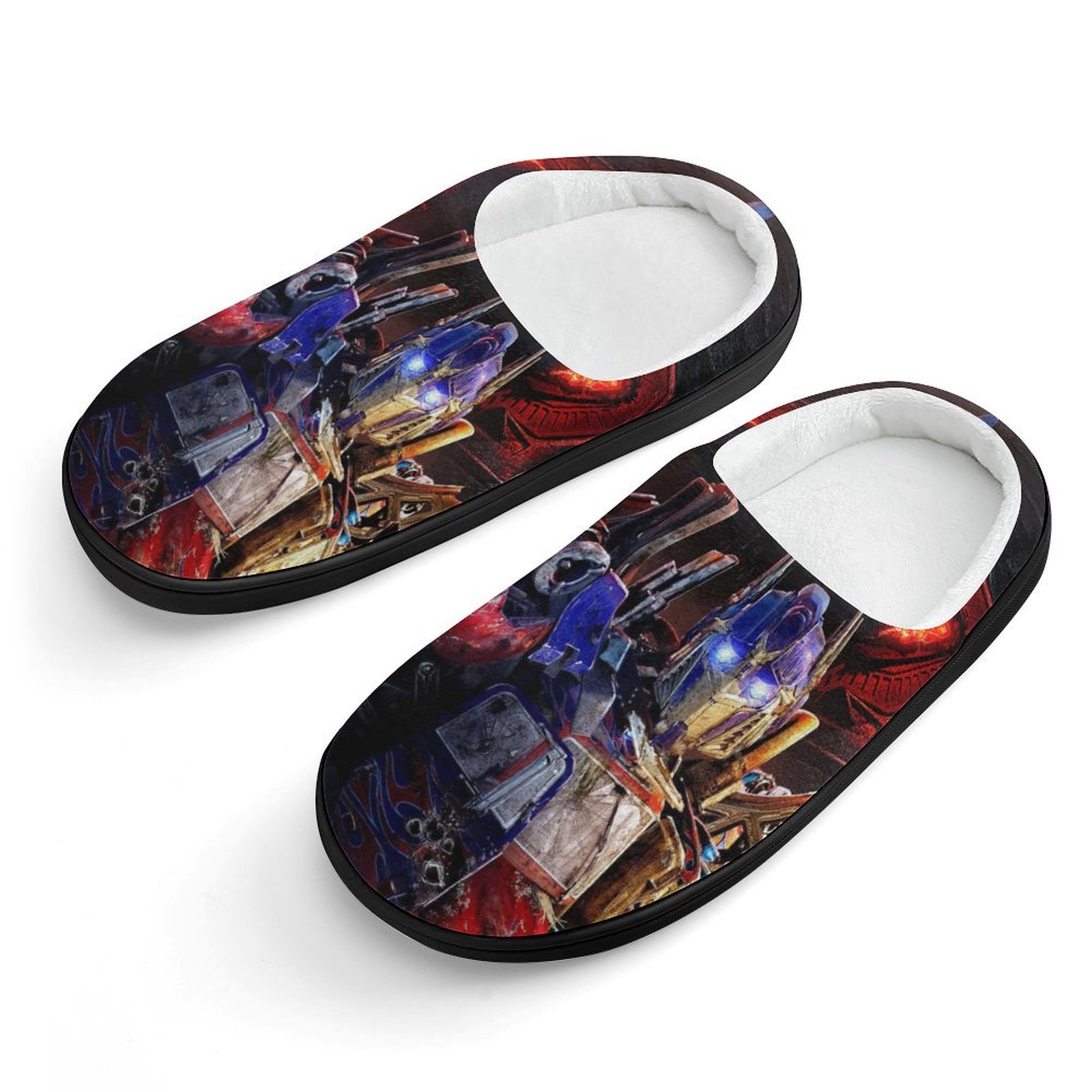 Transformers Slippers for Kids, Cute Soft Plush Anti-slip Fluffy Fuzzy ...