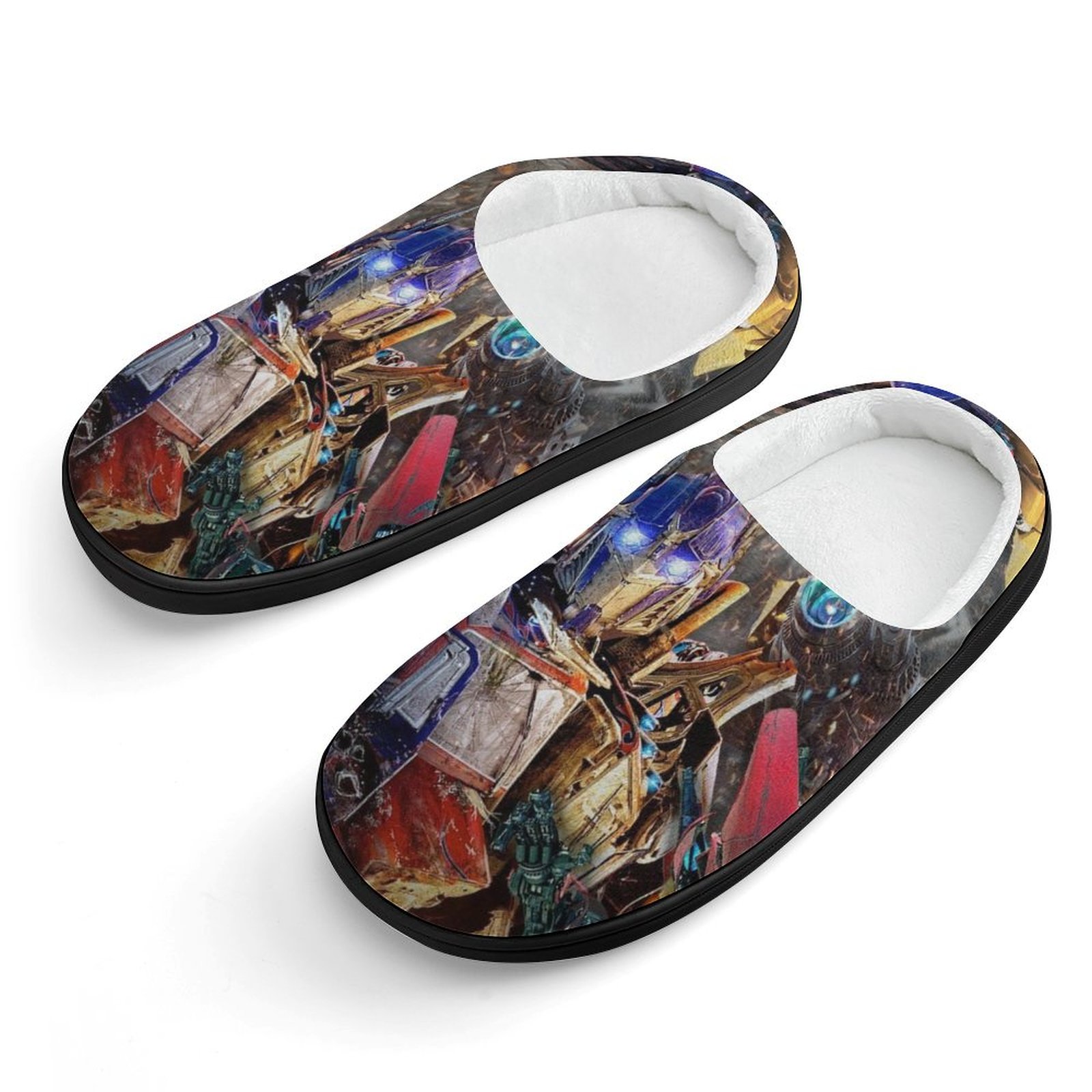 Transformers Slippers for Kids, Cute Soft Plush Anti-slip Fluffy Fuzzy ...