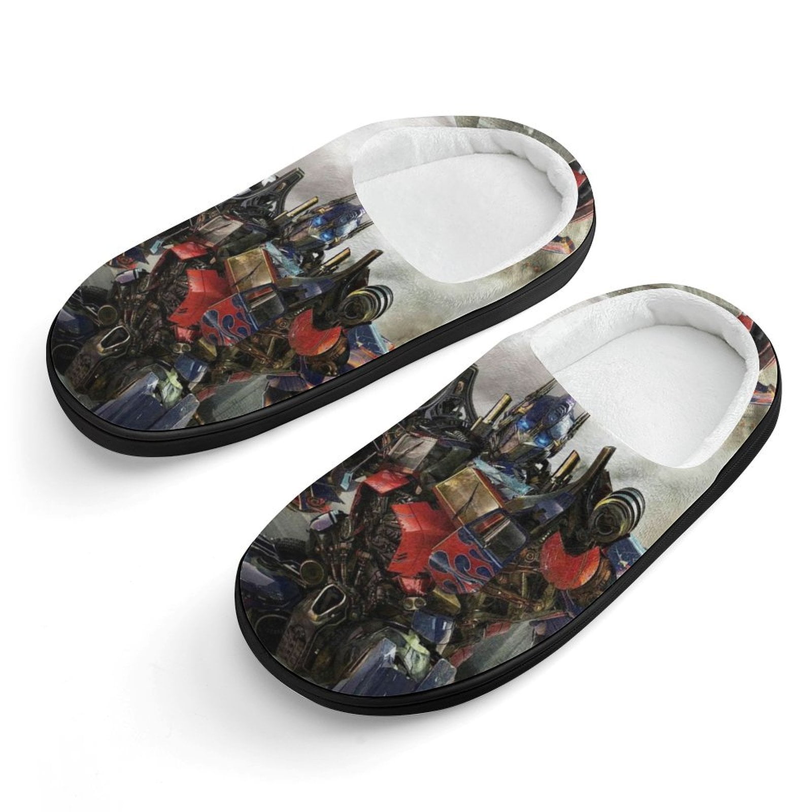 Transformers Slippers for Kids, Cute Soft Plush Anti-slip Fluffy Fuzzy ...