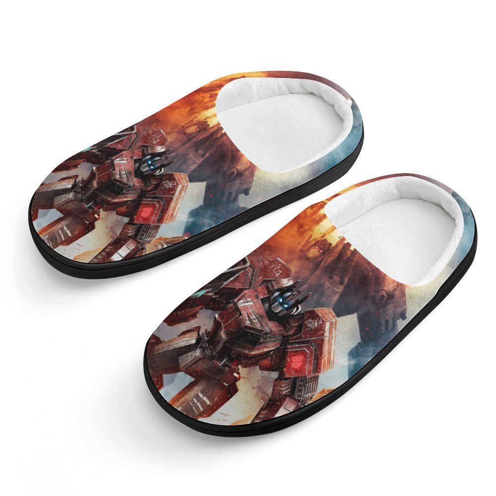 Transformers Slippers for Kids, Cute Soft Plush Anti-slip Fluffy Fuzzy ...