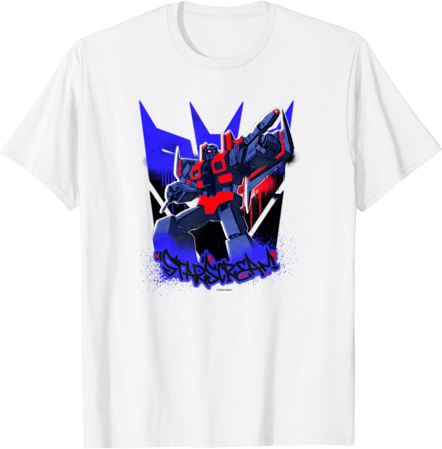 Transformers Starscream Graffiti Painted Wall Portrait T-Shirt ...