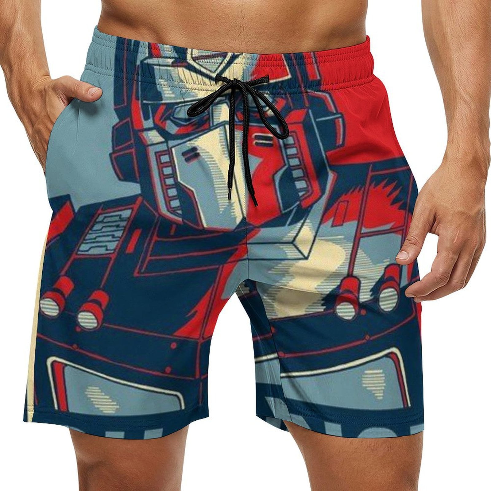 Transformers Swim Trunks Anime Cute for Men Gift 2XL Transformers Merch ...