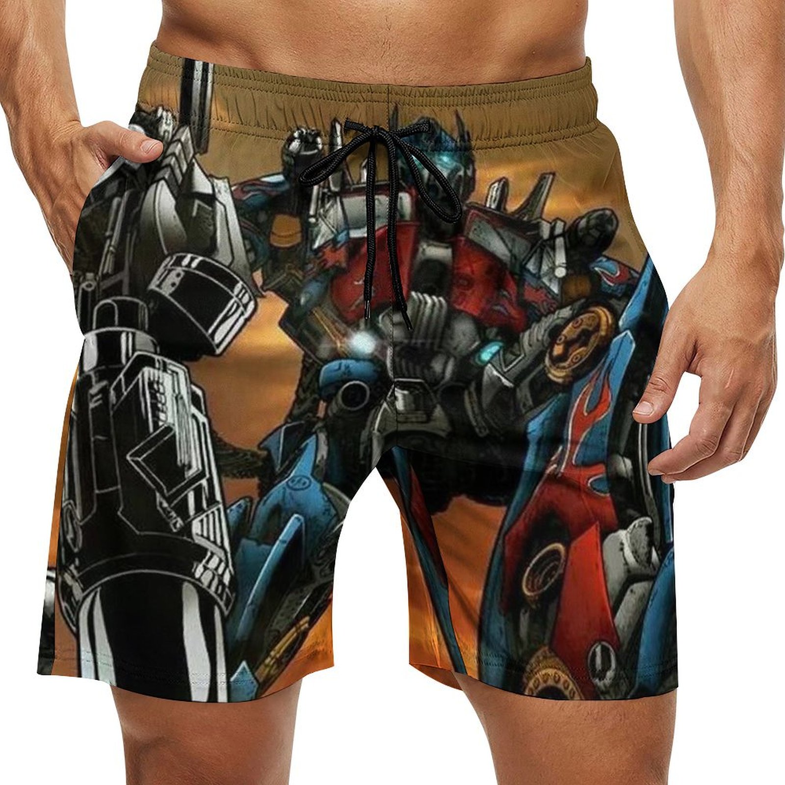 Transformers Swim Trunks Anime Cute for Men Gift L Transformers Merch ...