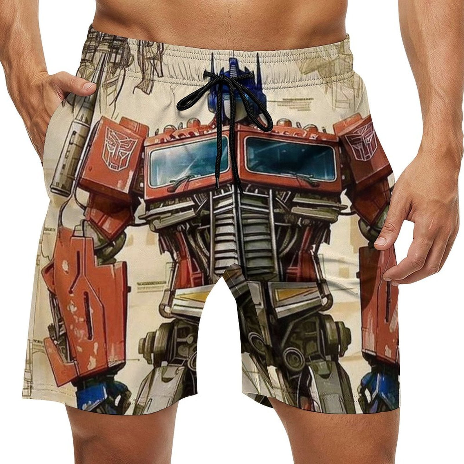 Transformers Swim Trunks Anime Cute for Men Gift S Transformers Merch ...