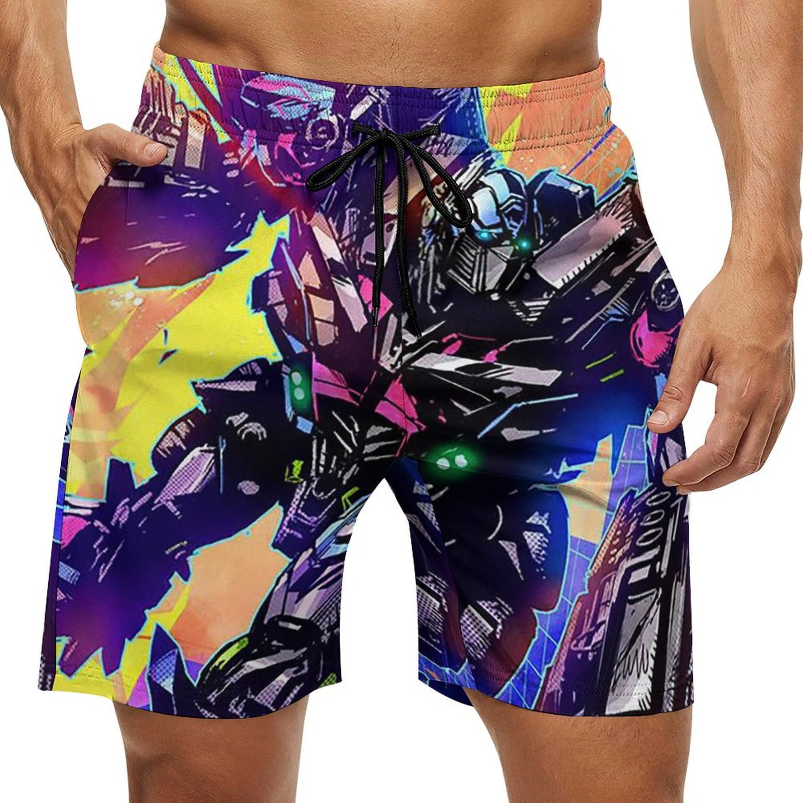 Transformers Swim Trunks Anime Cute for Men Gift S Transformers Merch ...