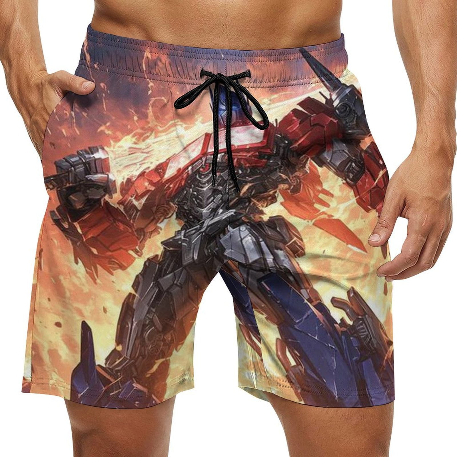 Transformers Swim Trunks Anime Cute for Men Gift XL Transformers Merch ...